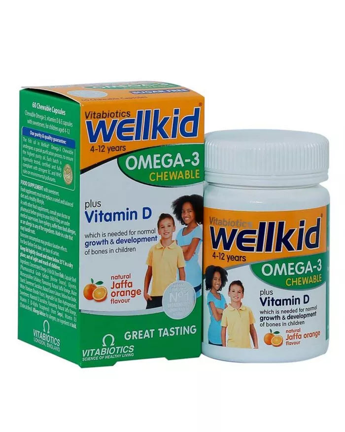 VITABIOTICS Wellkid Omega-3 Chewable Capsules 60s – zozopharmacy