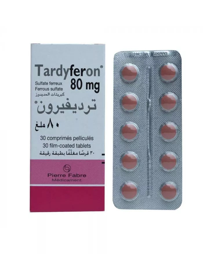 Tardyferon 80mg Tab 30s – zozopharmacy