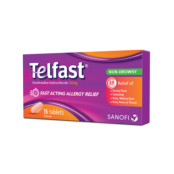 Telfast 120mg Tabs 15s – zozopharmacy