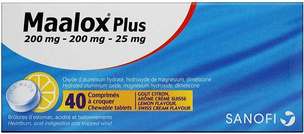Maalox Plus Chewable Tablets 40S – zozopharmacy