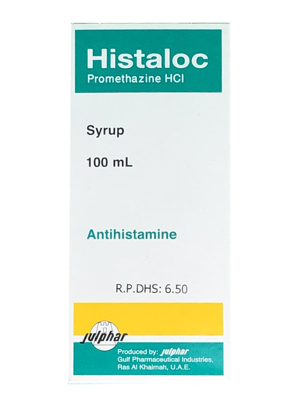 Histaloc Promethazine Hci Syrup, 100ml – zozopharmacy