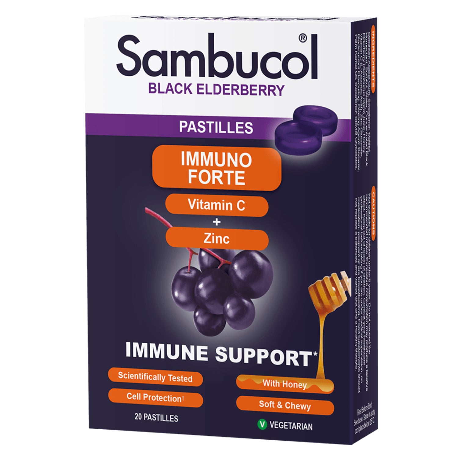 SAMBUCOL PASTILLES 20S – zozopharmacy