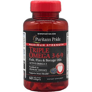 Puritan's Pride Triple Omega 3-6-9 Softgels 60s – zozopharmacy