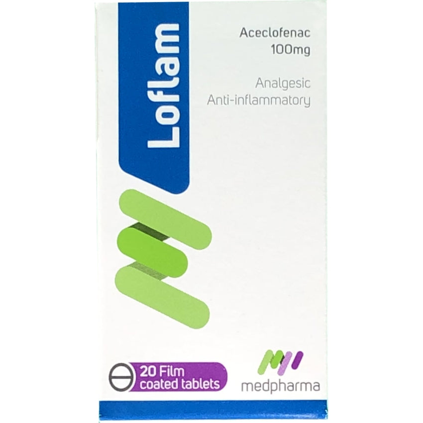 LOFLAM 100MG TAB 20S – zozopharmacy