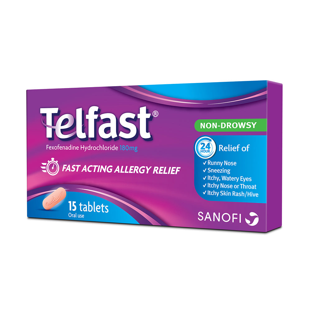 Telfast 180mg Tablets 15s – zozopharmacy