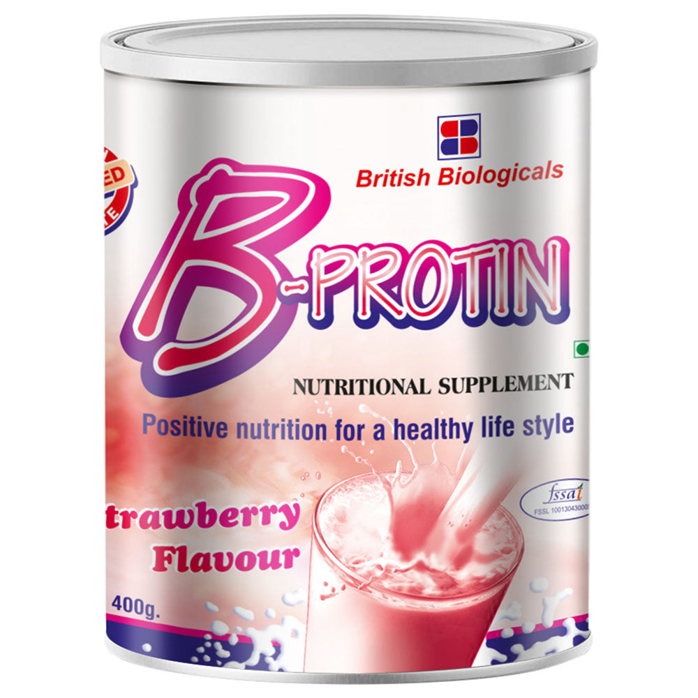 B-Protein Straberry Powder 400gm – zozopharmacy