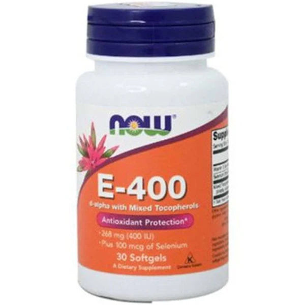 Now Vitamin E 400 Selenium Softgels 30s – zozopharmacy